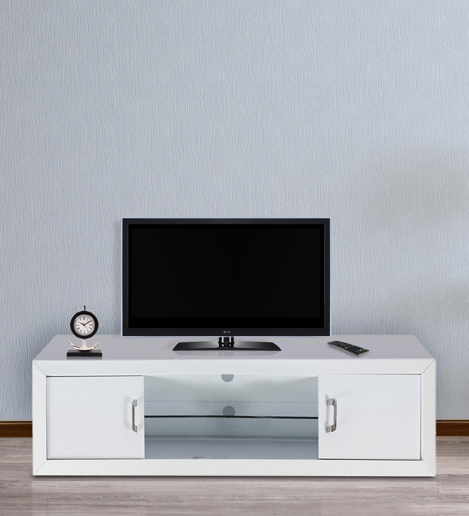 Buy Aspen TV Unit in White Finish by HomeTown Online - Modern TV ...