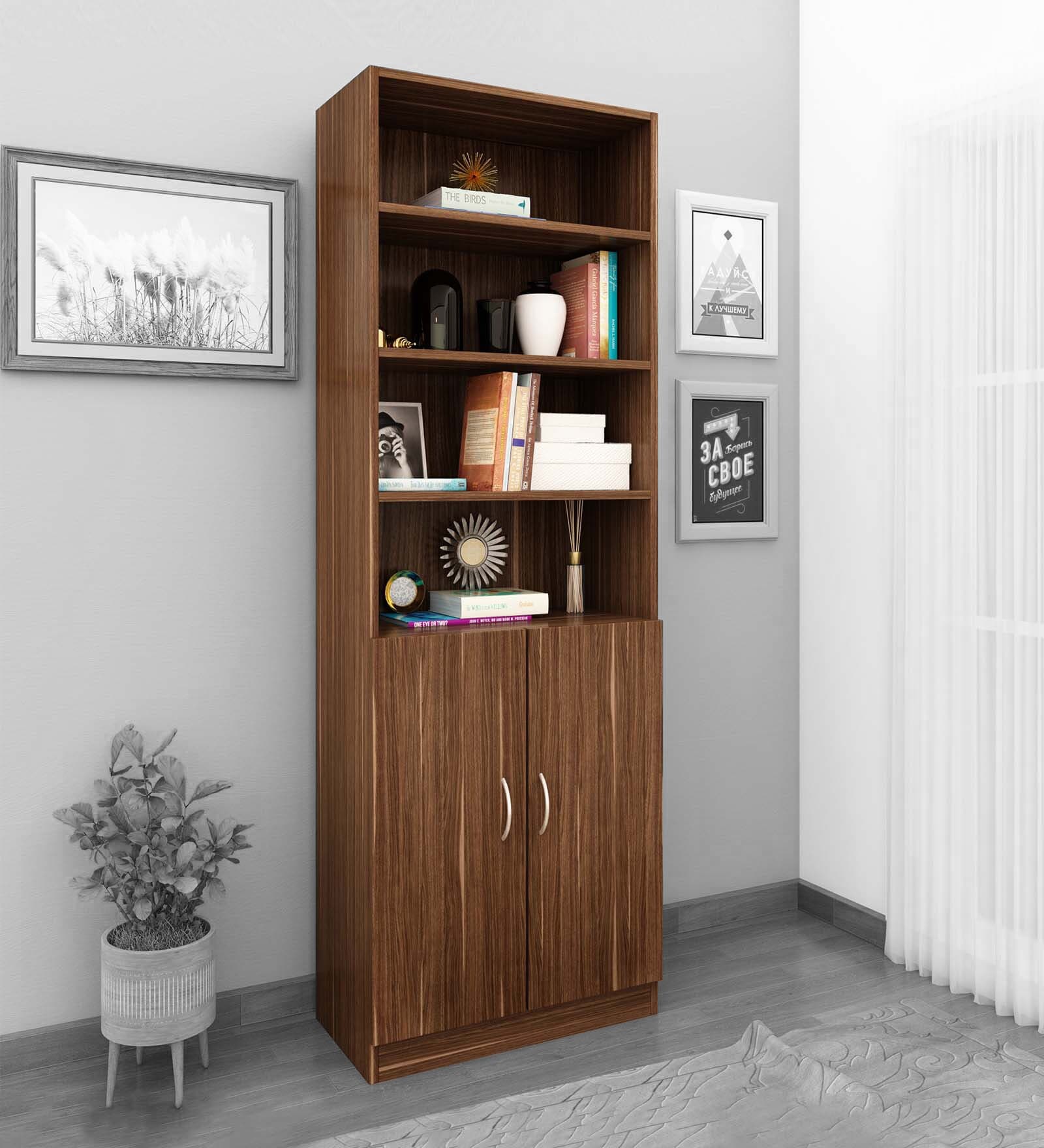 Buy Aster Book Shelf in Cairo Walnut Finish at 37% OFF by Crystal ...