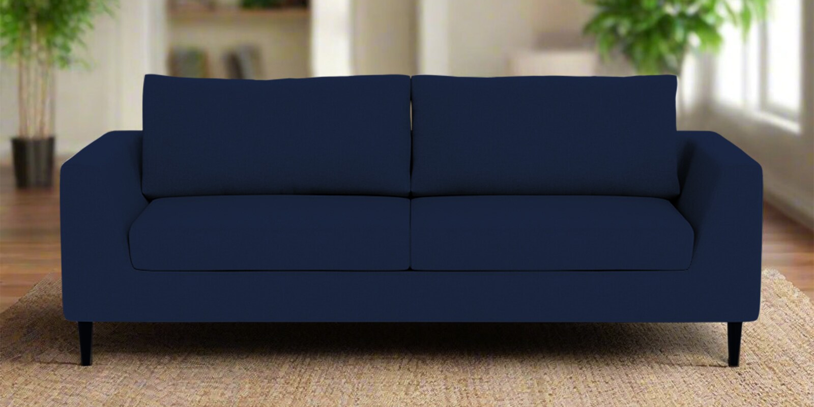 Buy Asher Fabric 2 Seater Sofa In indigo Colour at 52% OFF by Citraa ...