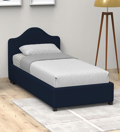 Buy Ashley Velvet Single Size Bed in Beige Colour at 52% OFF by Citraa ...
