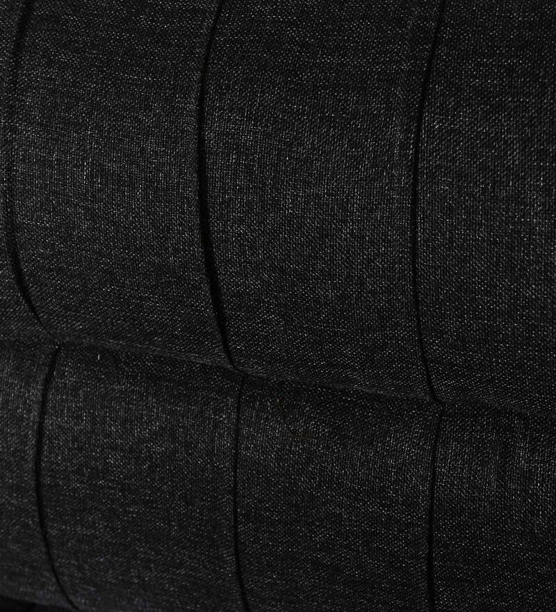 Buy Ashen Fabric 1 Seater Sofa in Charcoal Grey Colour by Fine Group ...