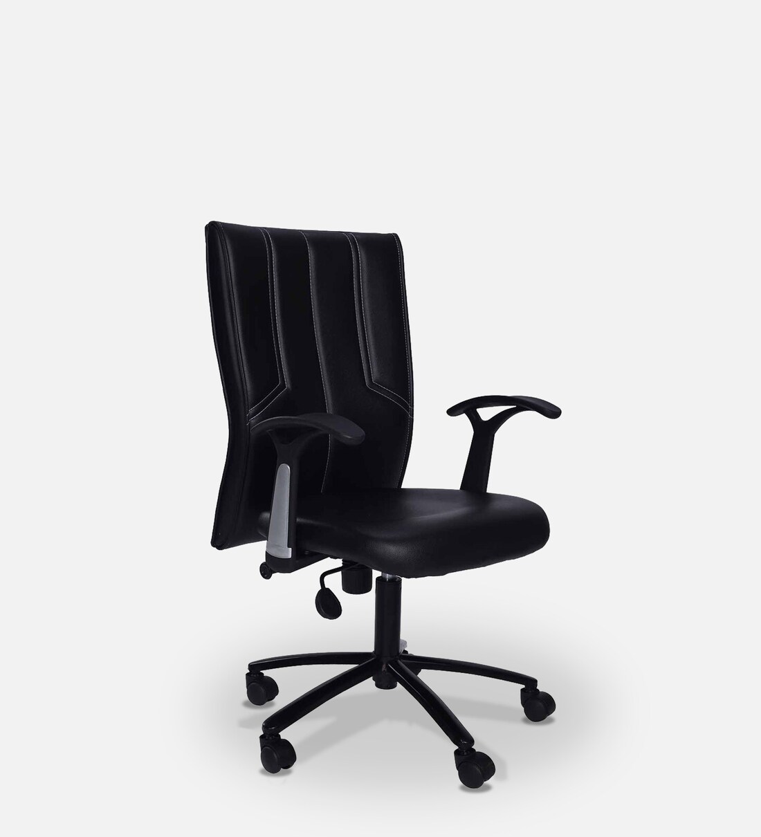 Buy Atlas Low Back Ergonomic chair in Black Colour by Design lever ...