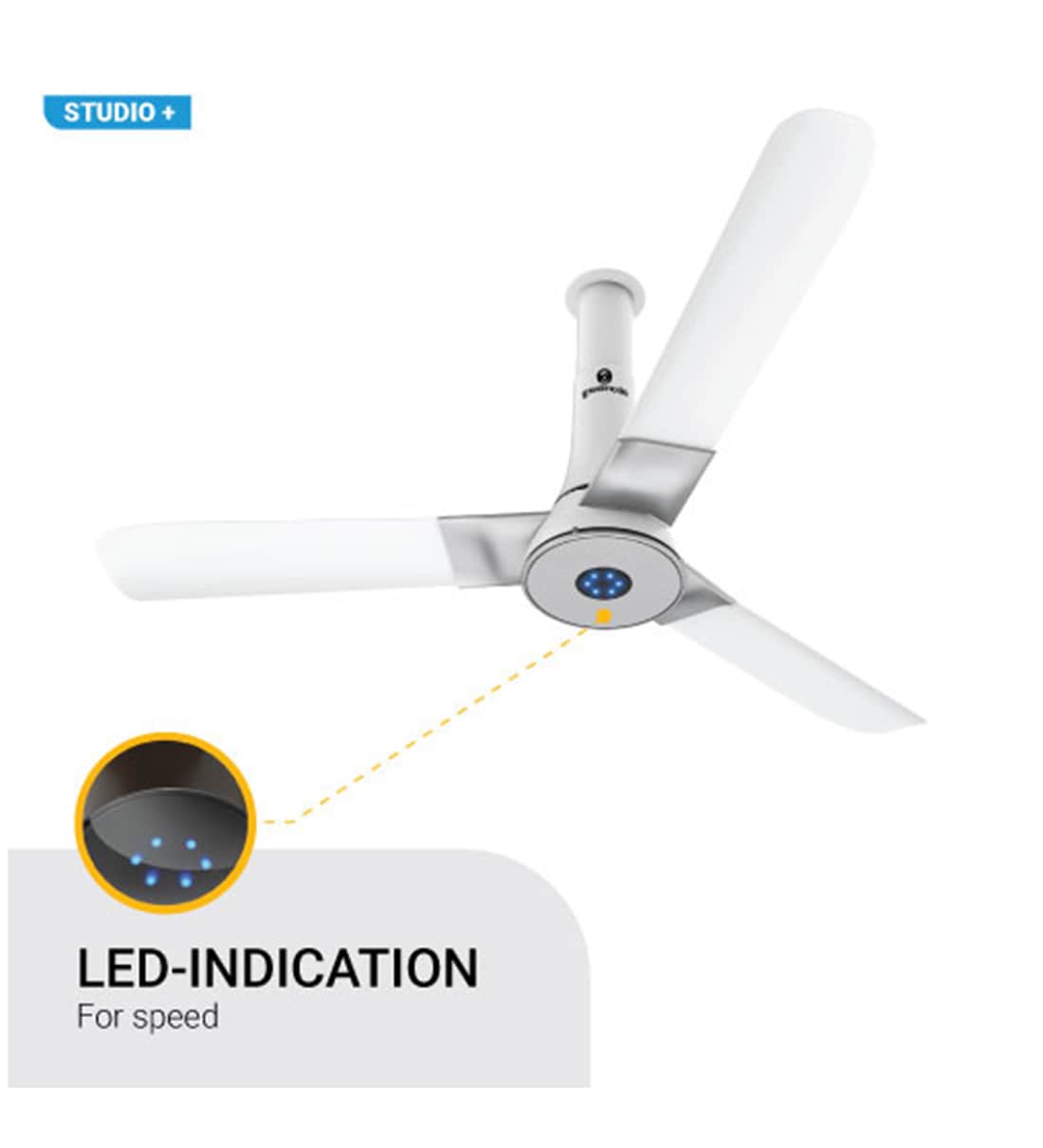 Buy Atomberg Studio+ 1200mm 32W BLDC Energy Saving Ceiling Fan(Marble ...