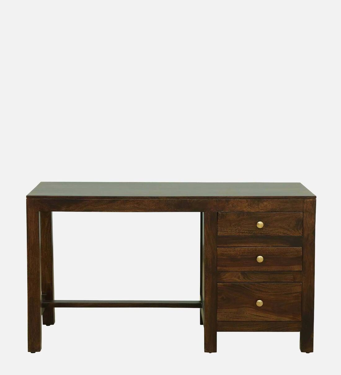 Buy Avellino Sheesham Wood Writing Table In Provincial Teak Finish ...