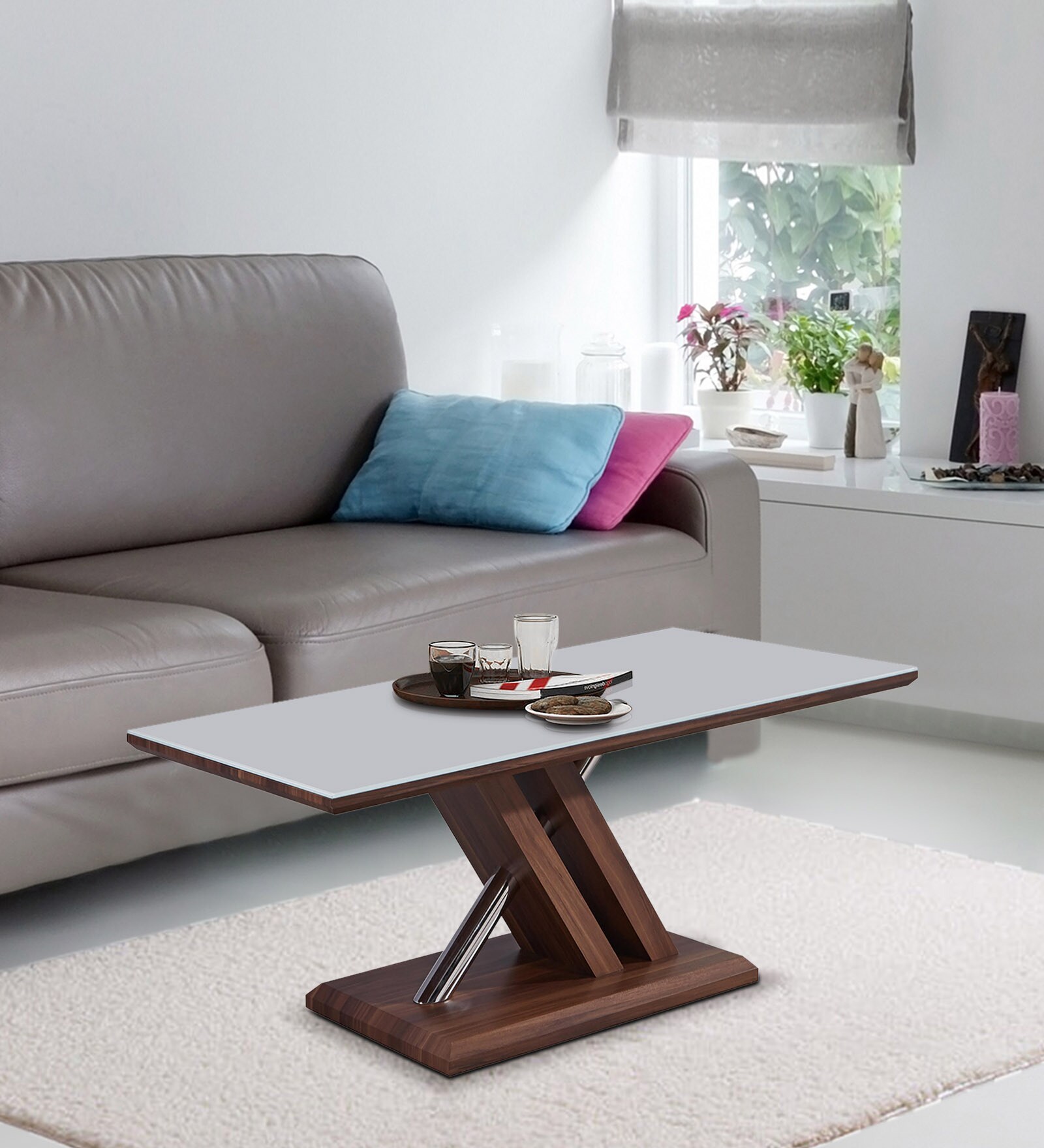 Buy Athens Coffee Table in Brown Finish at 13% OFF by SAYO | Pepperfry