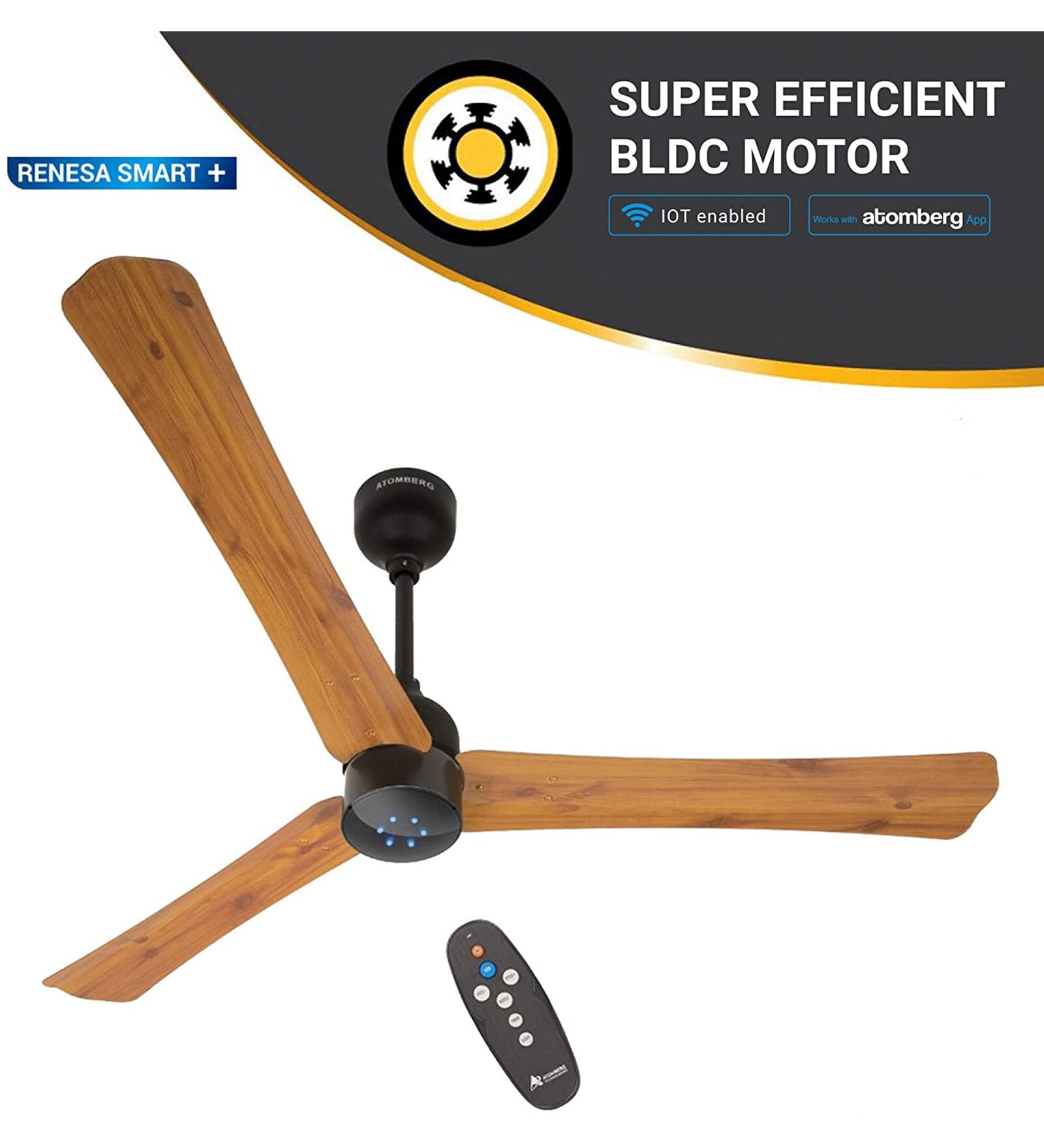 Buy Atomberg Renesa Smart + 1200mm 28W BLDC 5 Star Rated High Speed ...