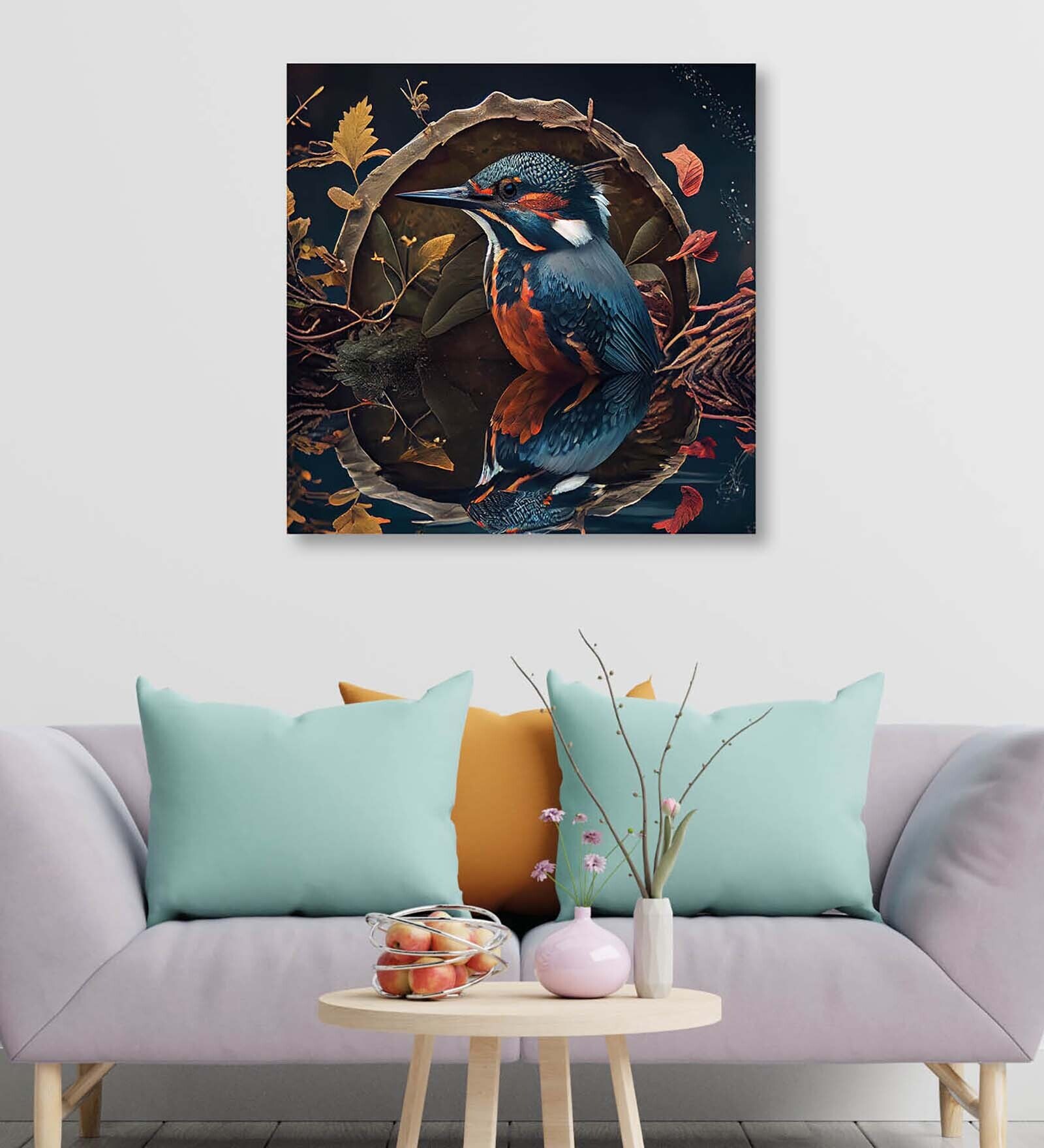 Buy Attractive Bird Multicolour Pine Wood Art Print at 38% OFF by Olive ...