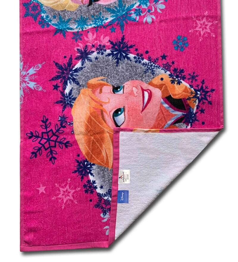 Buy Disney Frozen Elegant Ice & Forever Sisters Elsa Kids 350 GSM Bath ...