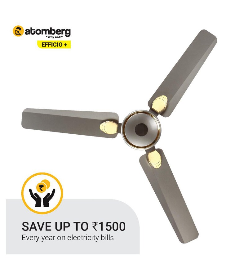 Buy Atomberg Efficio+ 1200mm 28W BLDC 5 Star Rated High Speed Ceiling ...