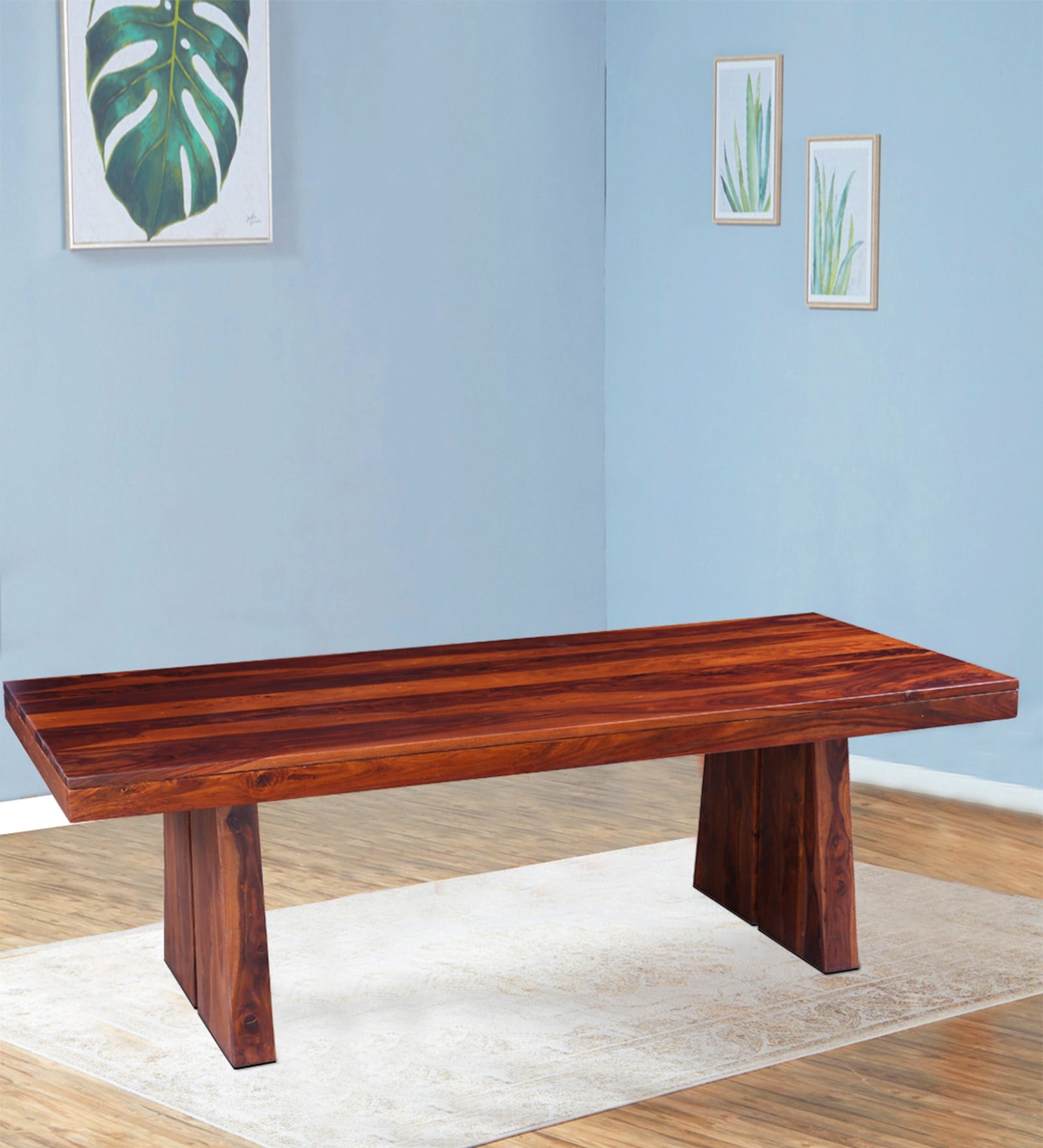 Buy Austin Solid Wood 8 Seater Dining Table in Honey Finish at 79% OFF ...