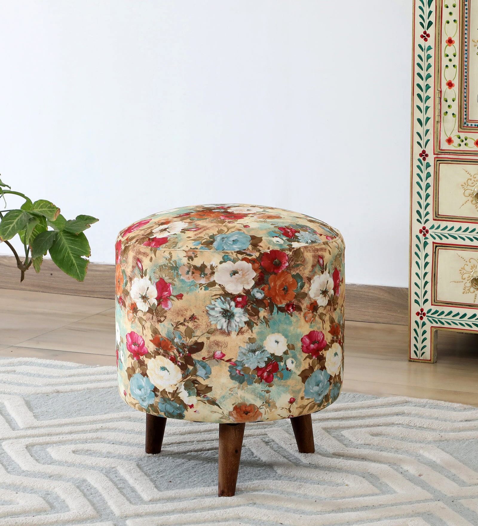 Buy Austin Fabric Seating Stool In Multicolour at 12% OFF by Bohemiana ...