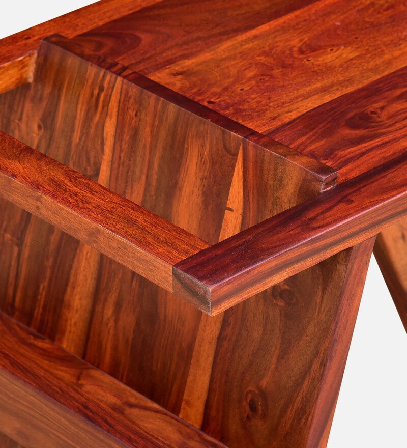 Buy Aura Sheesham Wood End Table In Honey Oak Finish Online ...