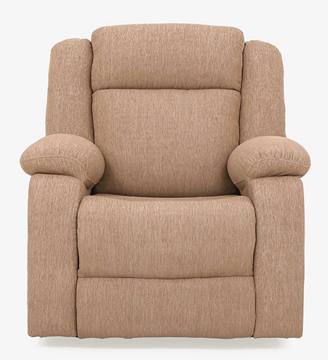 Buy Avalon Fabric Manual 1 Seater Recliner in Brown Colour by Duroflex ...