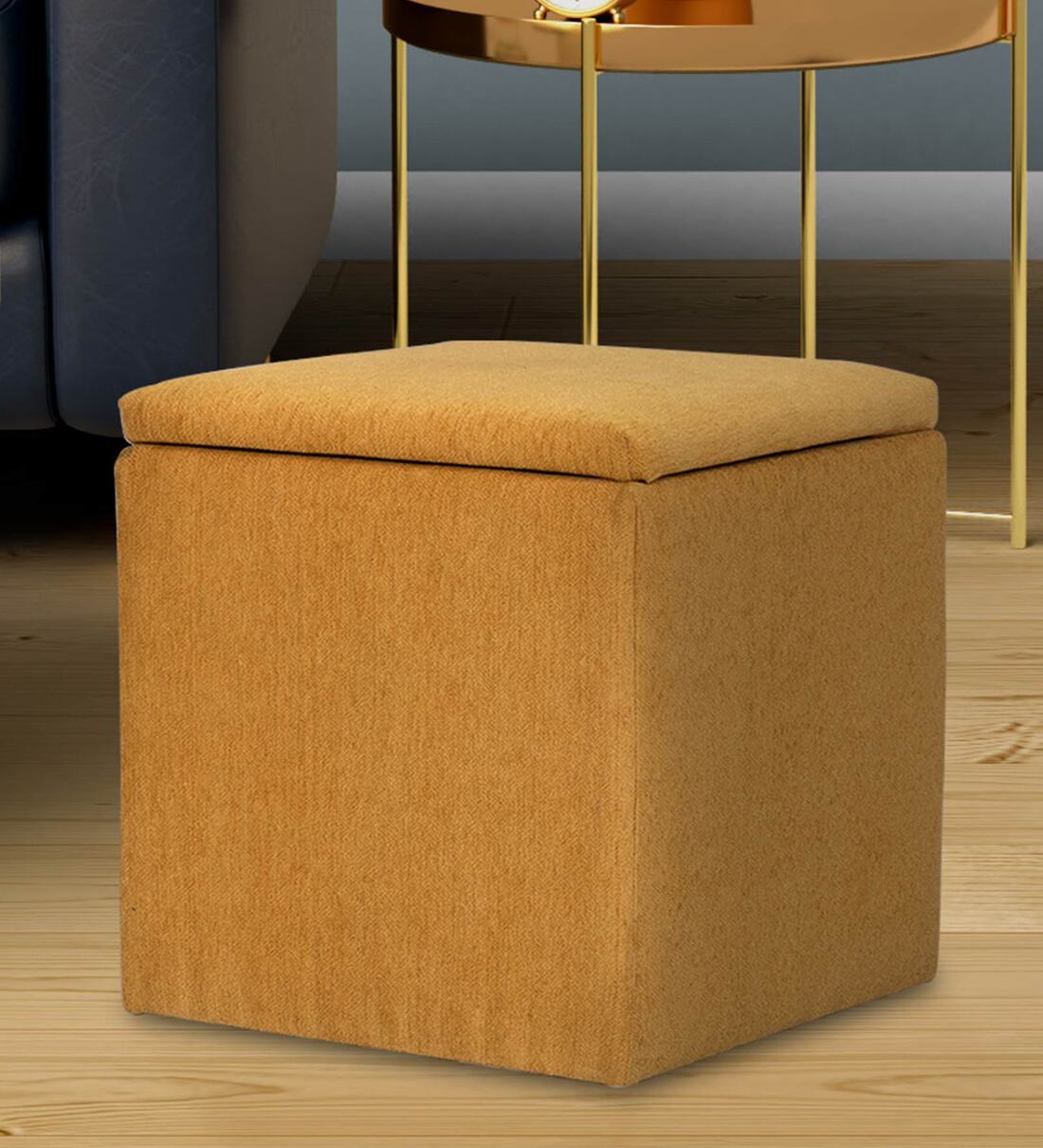 Buy Avika Fabric Ottoman in Yellow Colour at 11% OFF by Muebles Casa ...