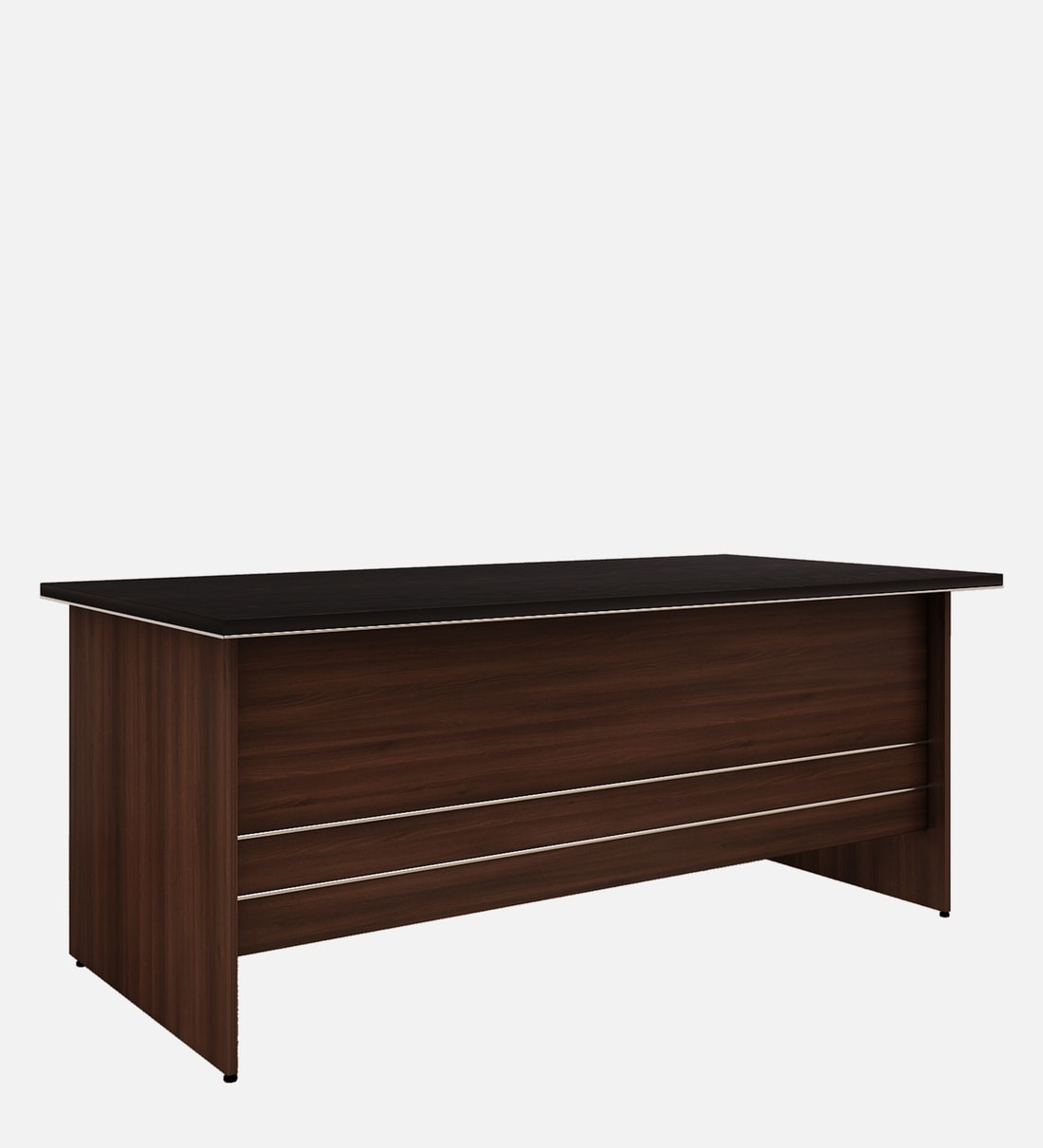 Buy Avior Wide Office Table in Dark Acazia & Wenge Finish by Crystal ...