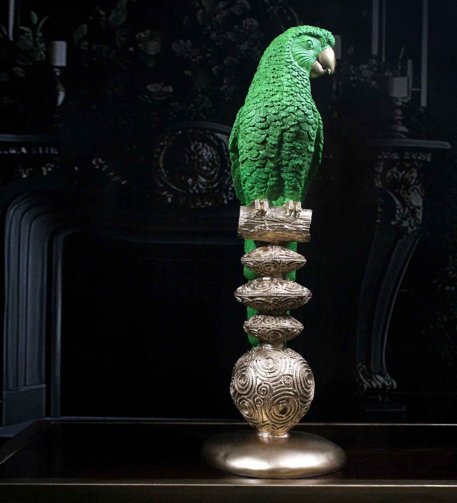Buy Avian Majesty Parrot Green Polyresin Figurine at 26% OFF by The ...
