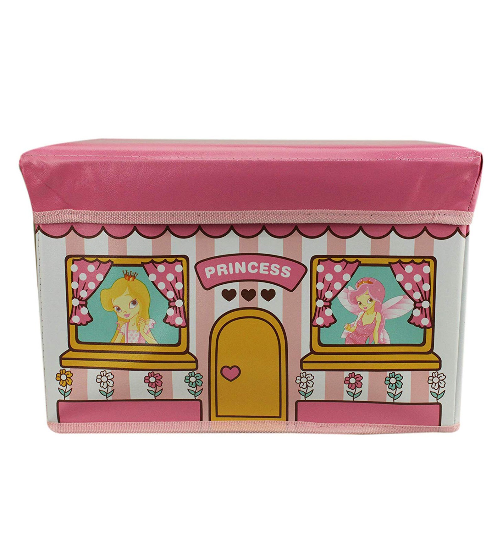 Buy AVMART Pink Princess 2 in One Storage Box Online - Wardrobe Boxes ...