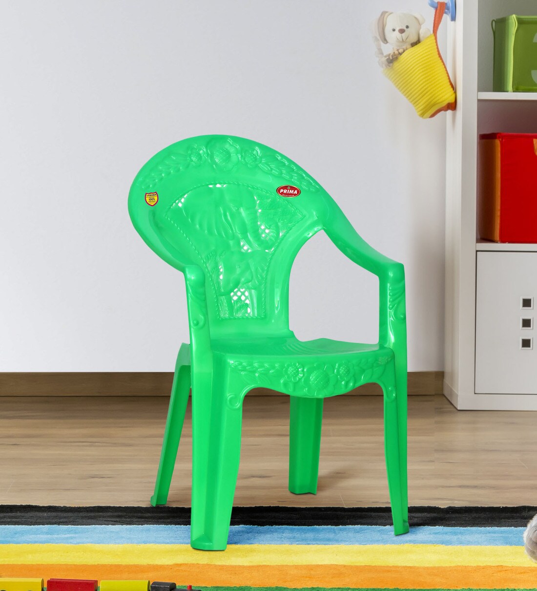 Buy Baby Chair with Elephant print in Green Colour by Prima Online ...