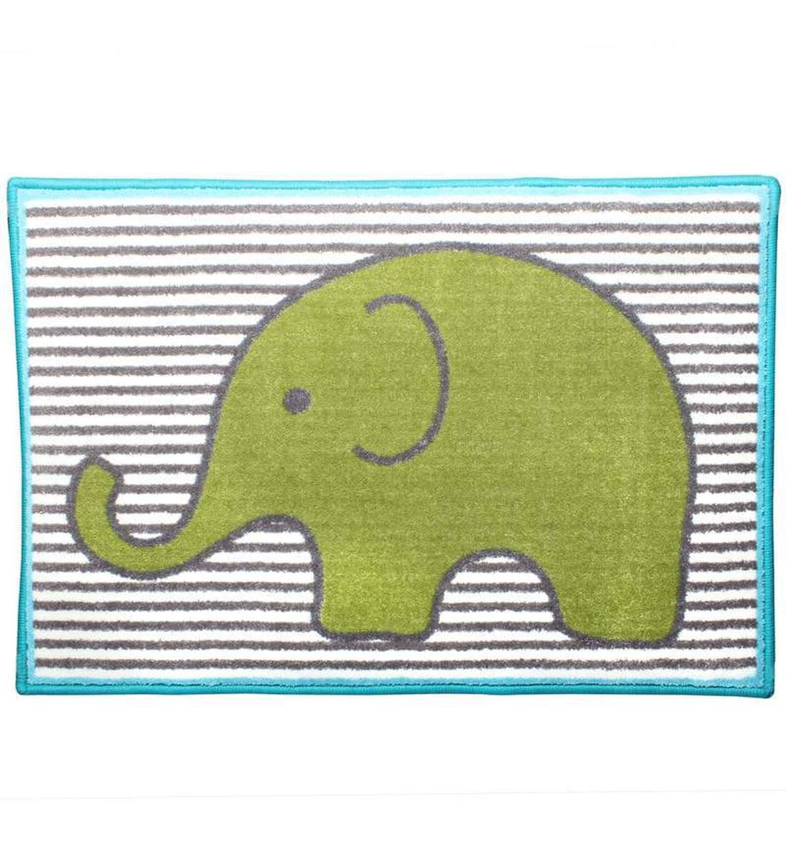 Buy Elephants Aqua Lime and Grey Rug by Bacati at 22% OFF by Bacati ...
