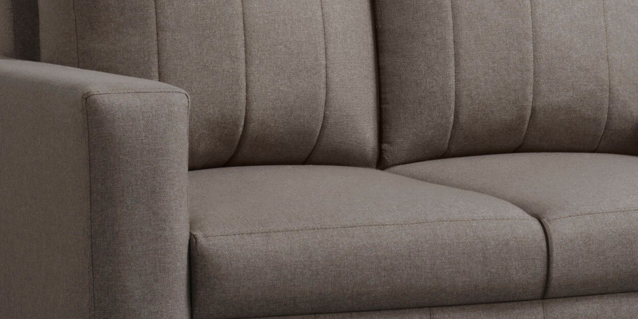 Buy Bae Fabric 2 Seater Sofa in Pebble Brown Colour by Sleepyhead ...