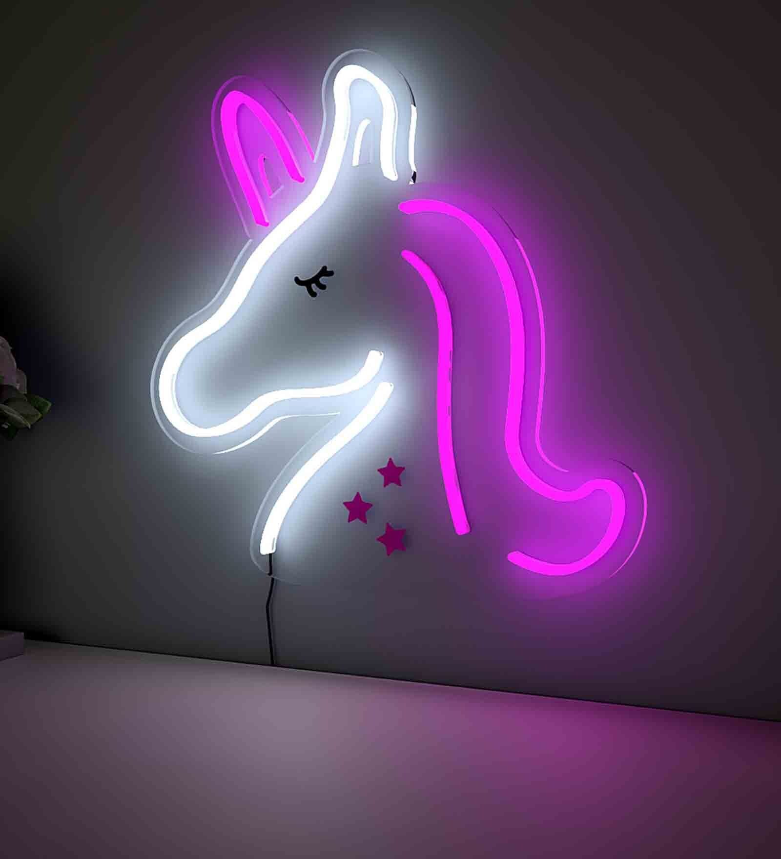 Buy Baby Unicorn Pink LED Neon Light at 30% OFF by WallMantra | Pepperfry