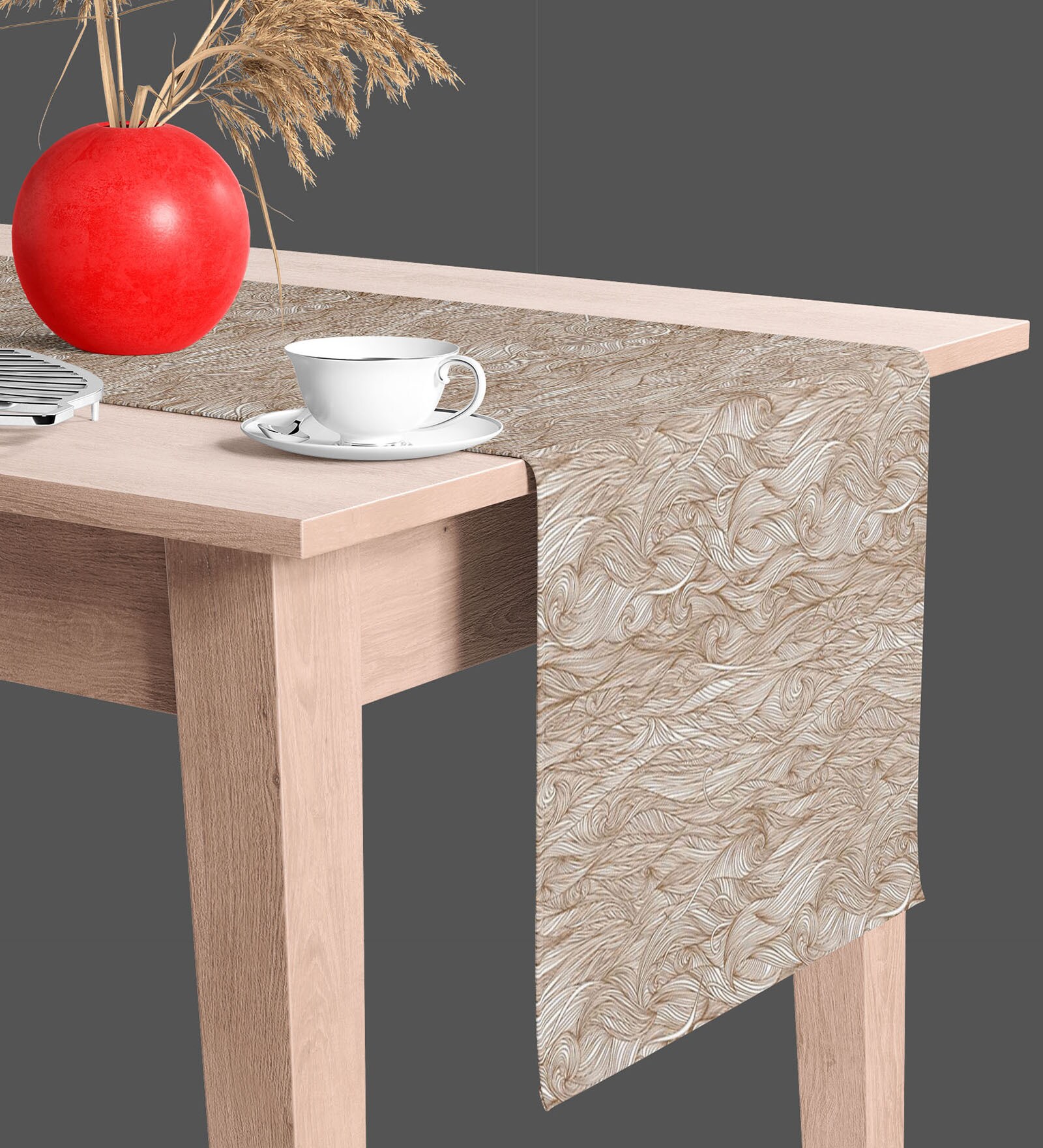 Buy Background Waves Multicolor (60 x 12) Cotton Canvas Table Runner at ...