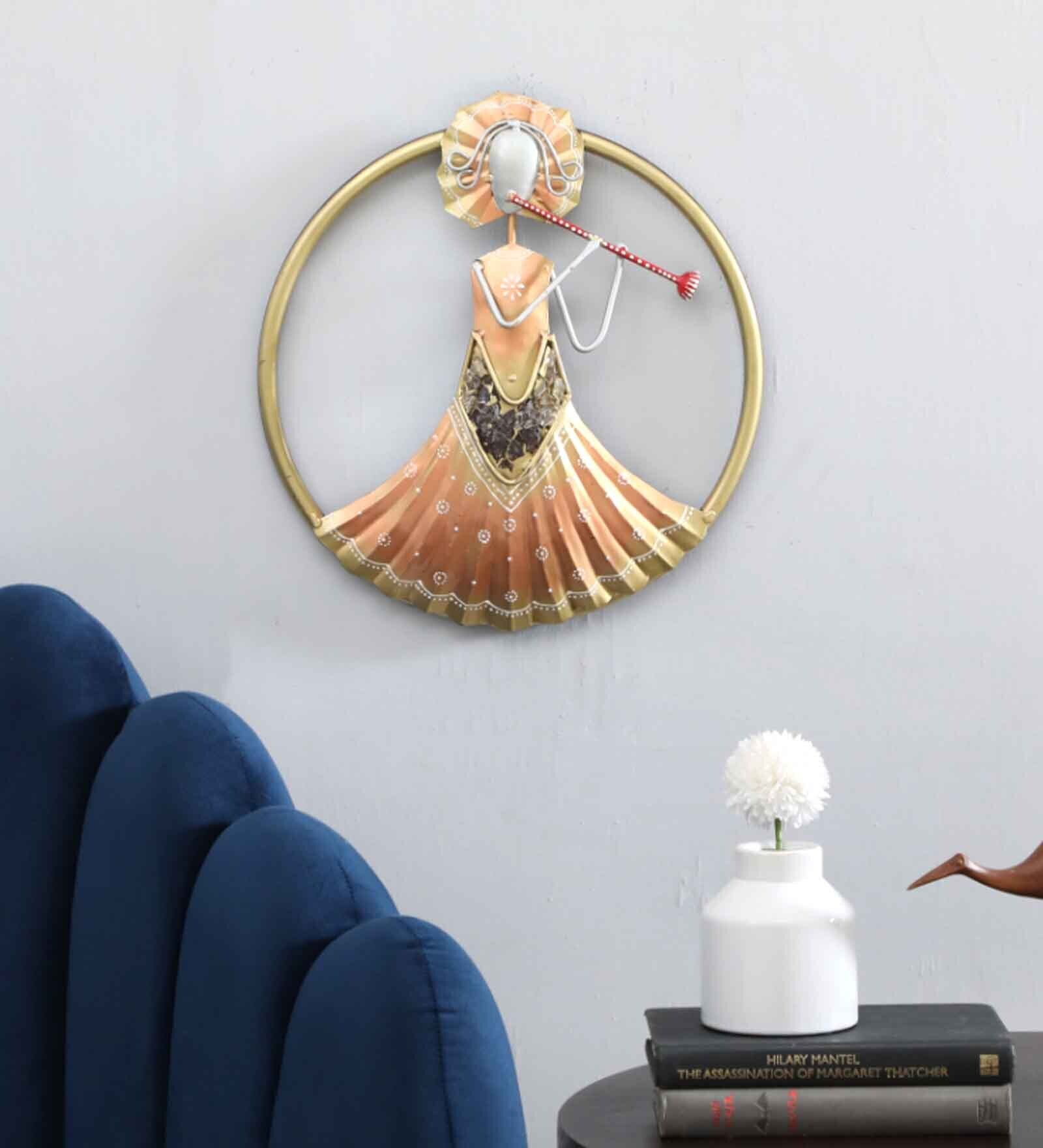 Buy Bansuri Playing Multicolor Metal Wall Art at 25% OFF by Kraphy ...