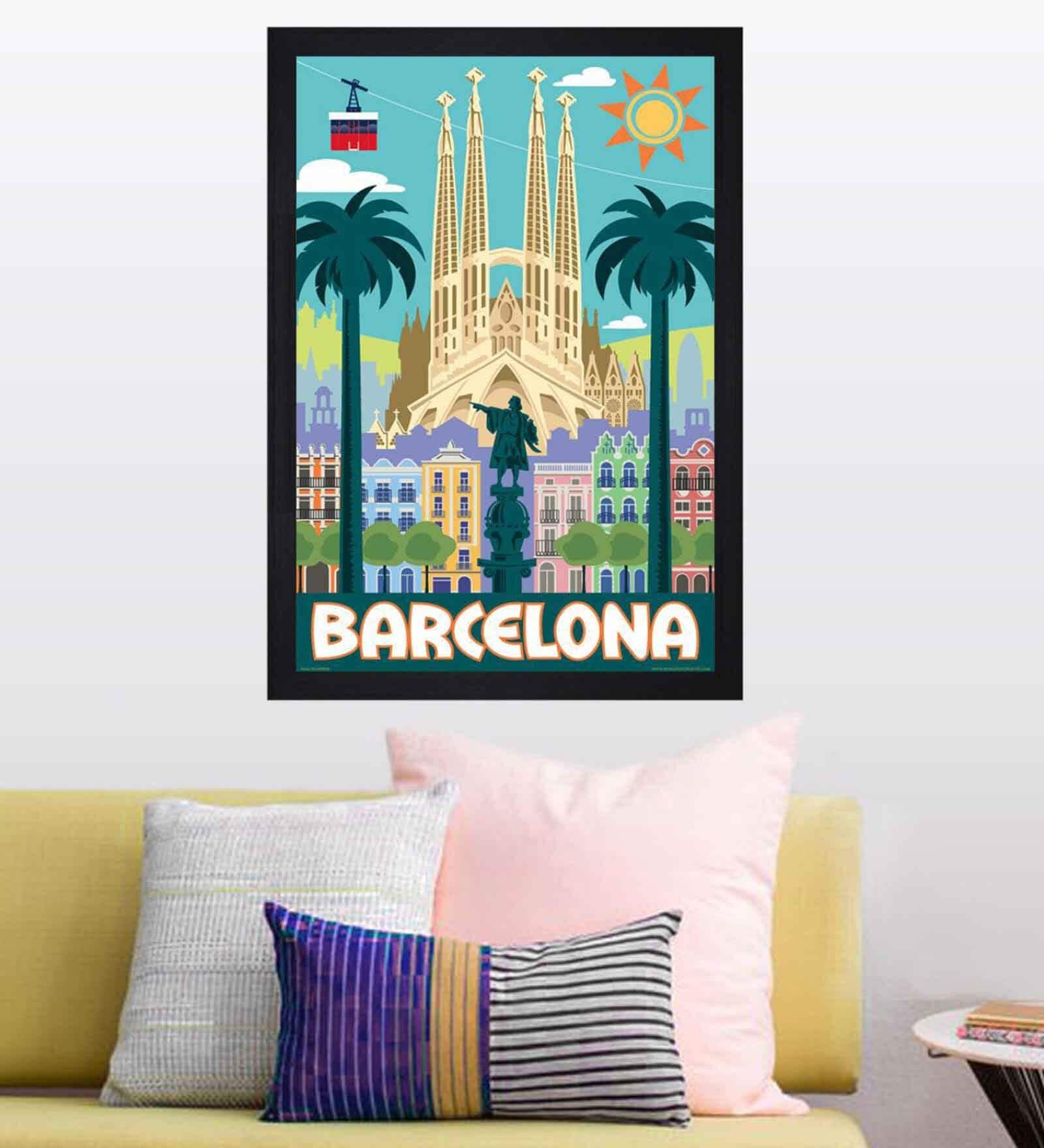 Buy Barcelona Texture Paper Framed Art Print by Cheque Decor at 17% OFF ...