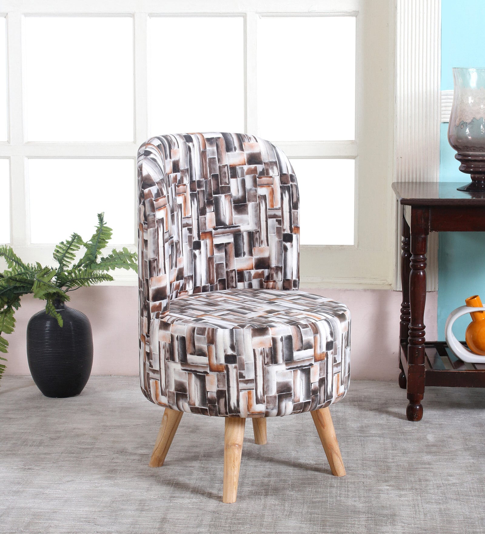Buy Barrel Chair In Natural Finish at 29% OFF by COMFIDELITAS | Pepperfry