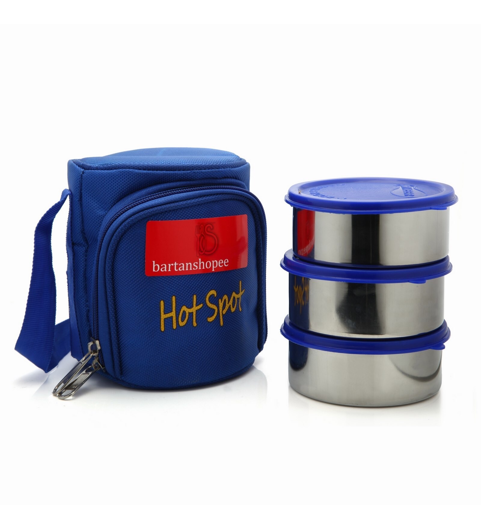 Buy Bartan Shopee Office Lunch Box Stainless Steel - Set Of 3 at 22% ...