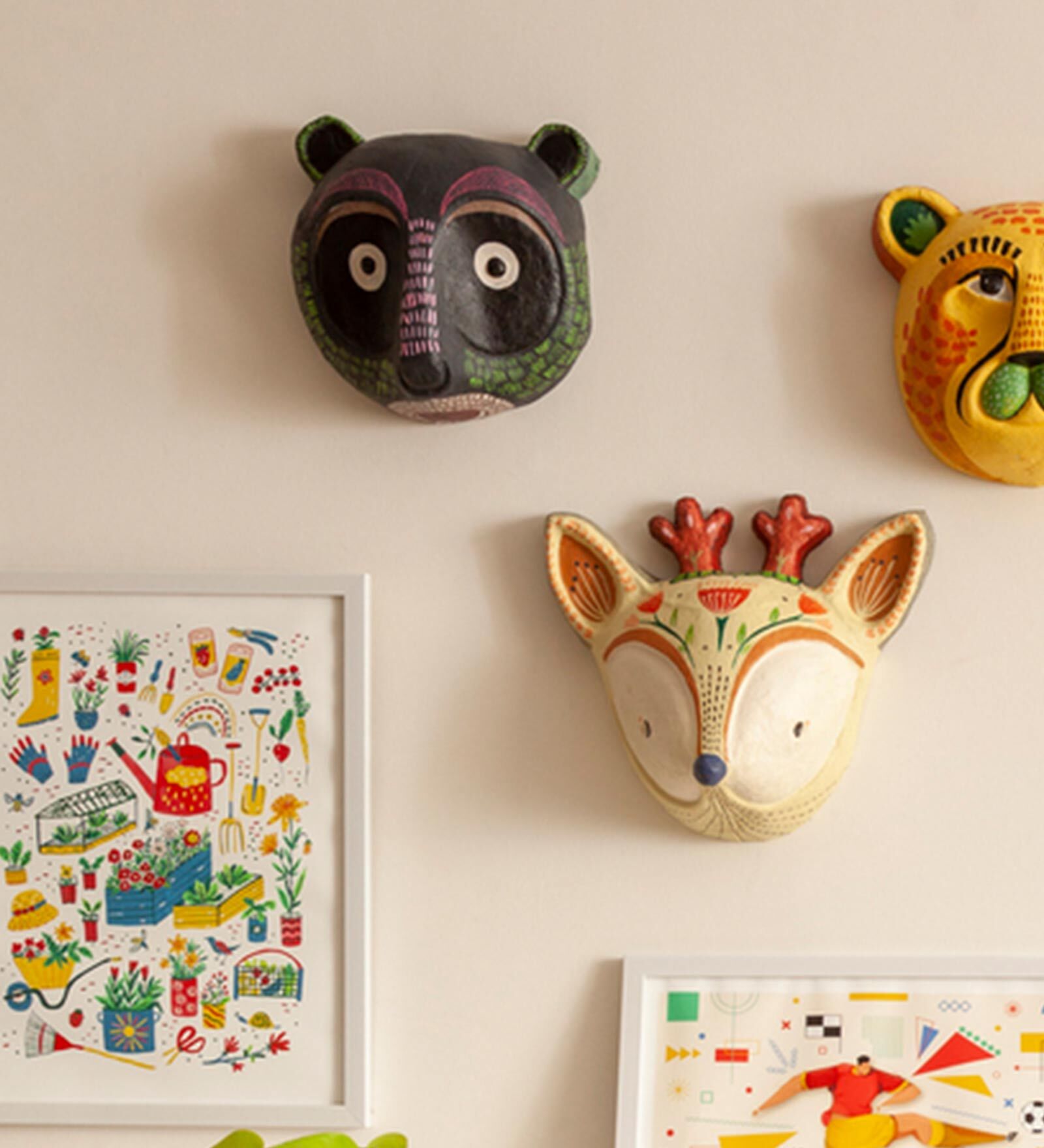 Buy Bashful Bear Black Papier Mache Wall Mask at 13% OFF by Zookeeper ...