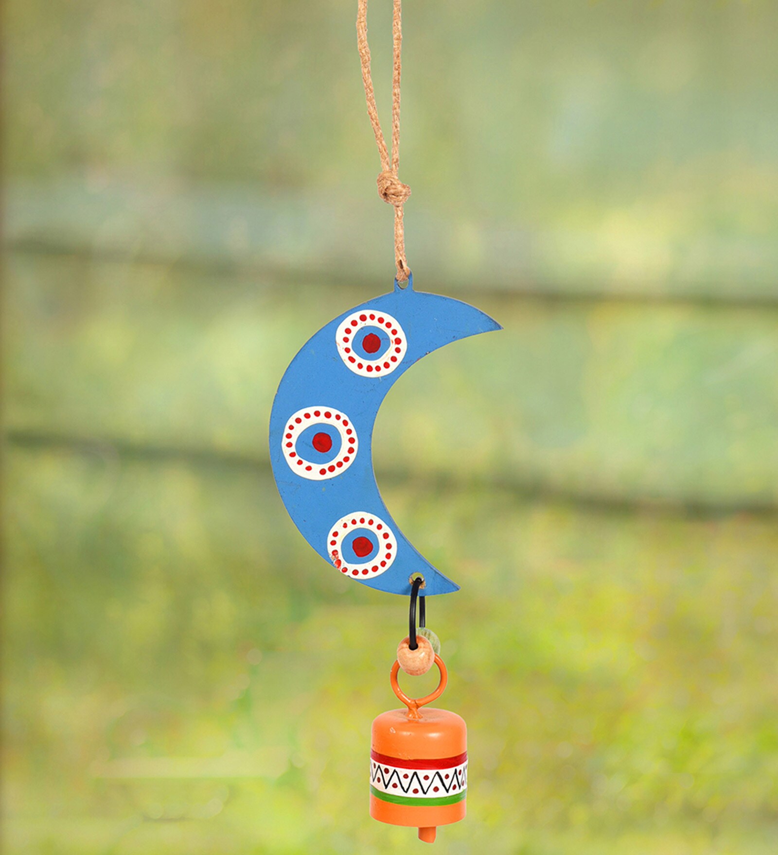 Buy Basic Multicolour Wood & Metal Wind Chime by Aakriti Art Creations ...