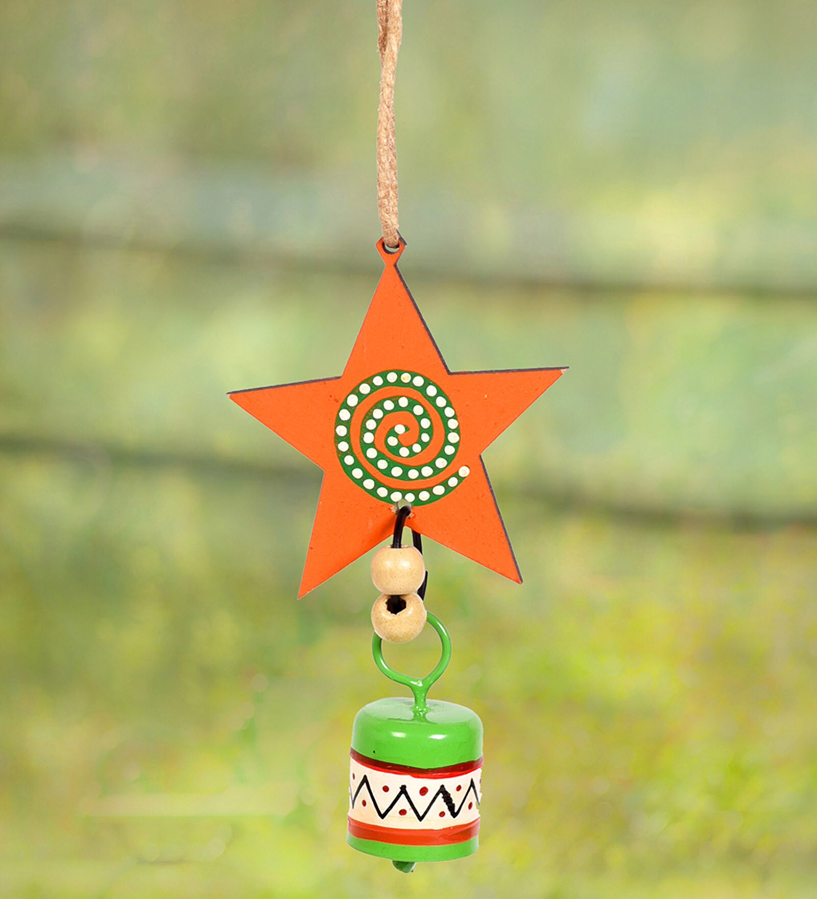 Buy Basic Multicolour Wood & Metal Wind Chime by Aakriti Art Creations ...