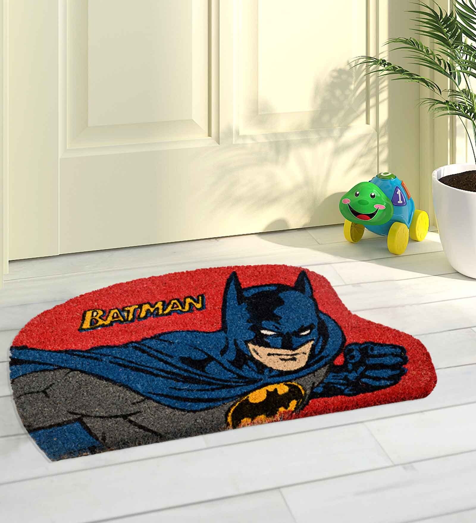 Buy Mighty Batman Door Mat in Red Colour by Saral Home at 45% OFF by ...