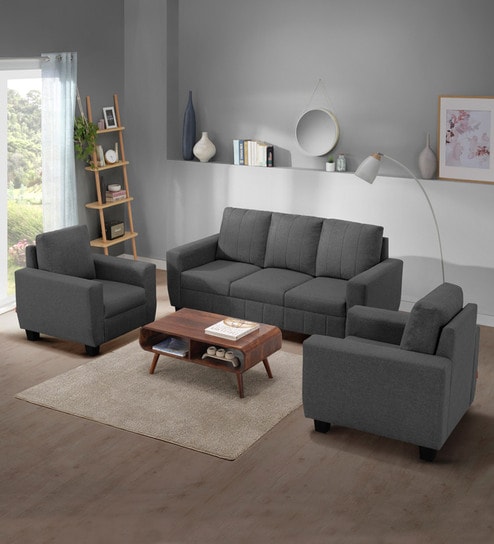 Grey Sofa Sets Online @Upto 70% OFF | Pepperfry