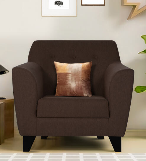 Buy Bali Fabric 1 Seater Sofa In Brown Colour at 30% OFF by Trevi ...