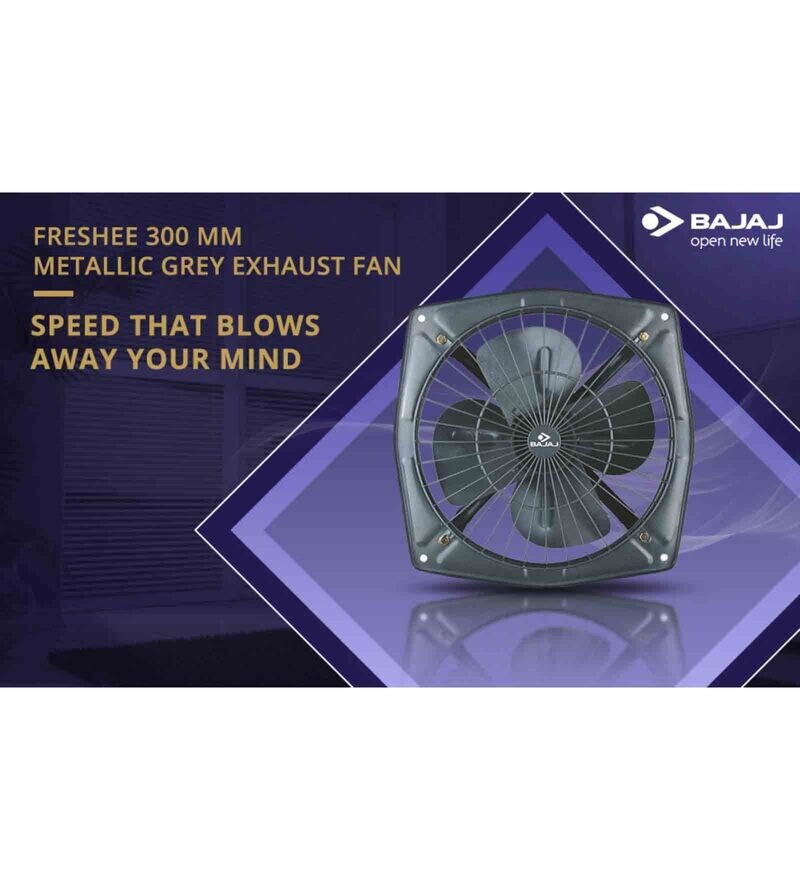 Buy Bajaj Freshee 300 mm Exhaust Fan (Metallic Grey) Online - Exhaust ...