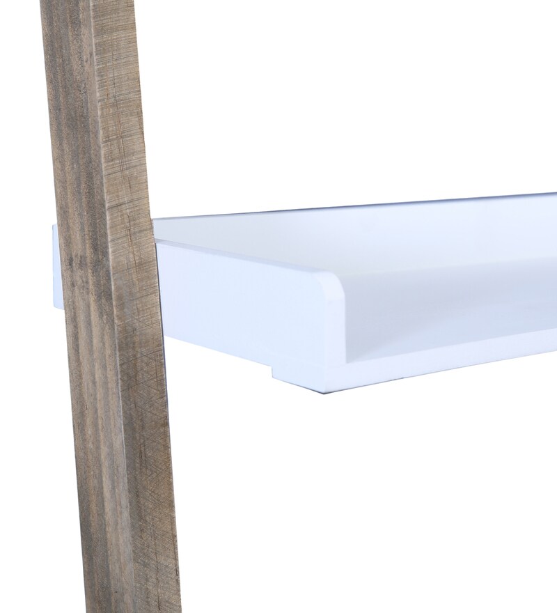 Buy Barnard Compact Ladder Display Unit & Book Shelf in White Colour by ...