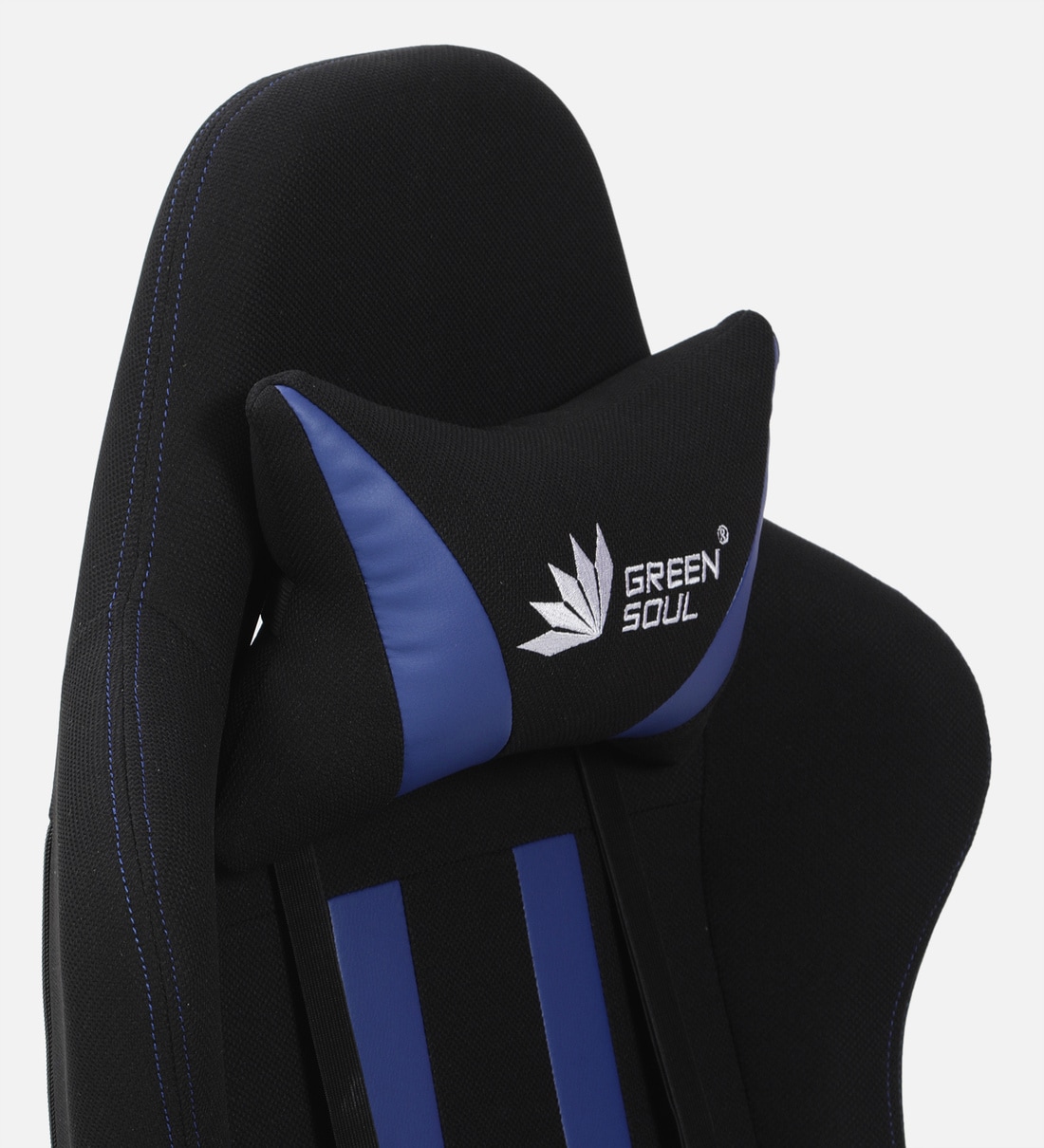 Buy Beast Fabric Gaming Chair in Black & Blue Colour by Green Soul ...