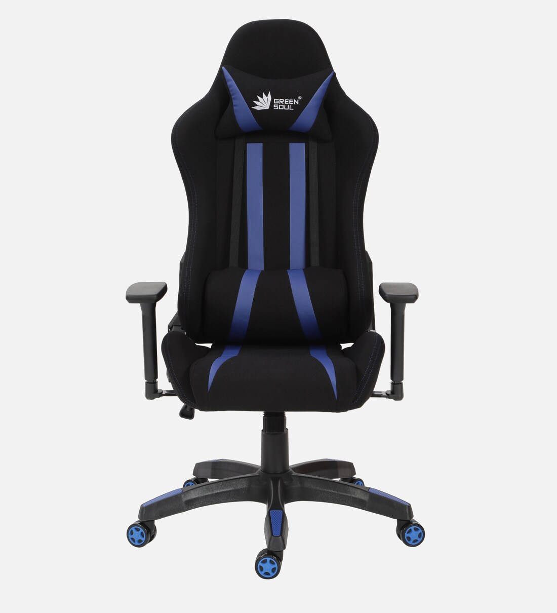 Buy Beast Fabric Gaming Chair in Black & Blue Colour by Green Soul ...