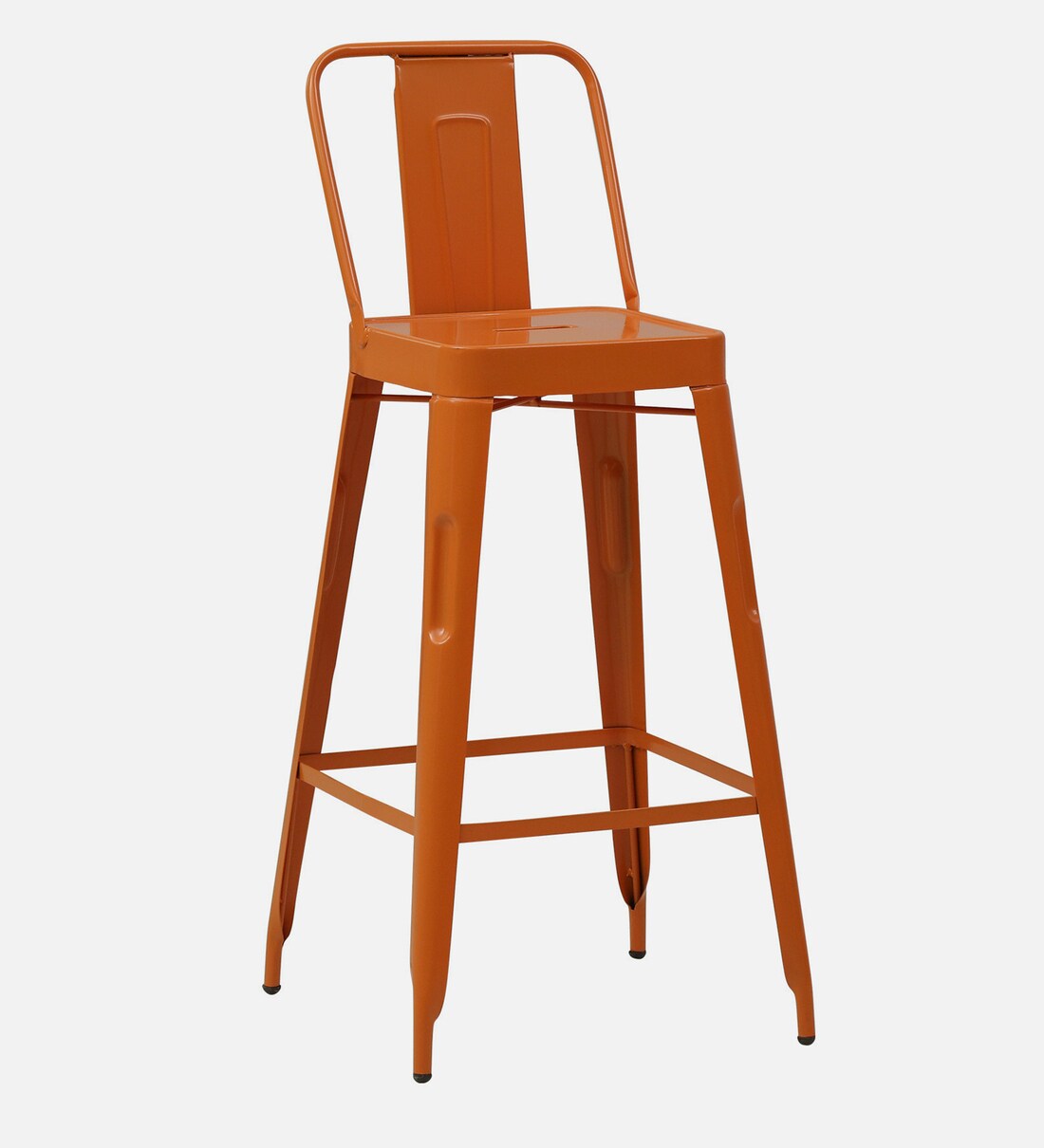 Buy Becky Metal Bar Stool In Orange Colour By Bohemiana Online ...