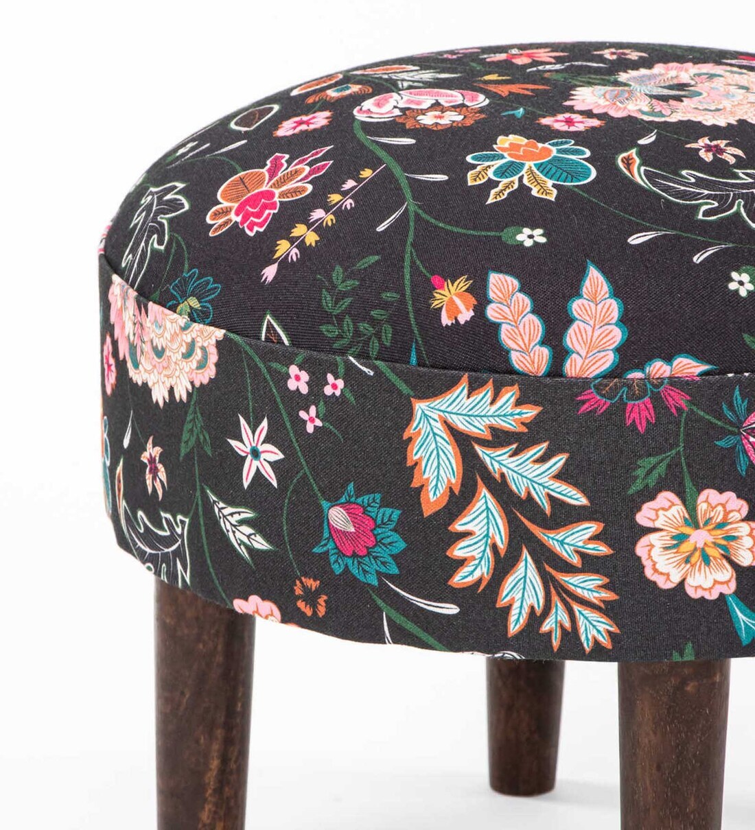Buy The Fabric Foot Stool in Bohemian Palampore Colour by Chumbak ...