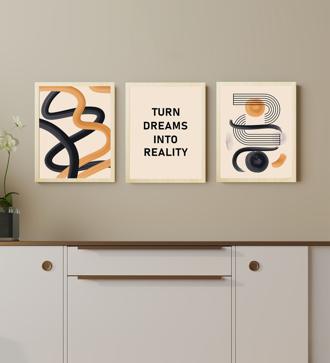 Buy Multicolour Engineered Wood (Set of 3) Art Prints at 77% OFF by Art ...