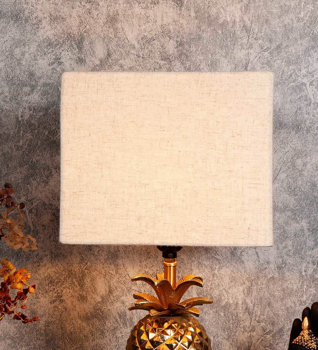 Buy Minimalist Beige Fabric Solid Lampshade By Grated Ginger Online ...