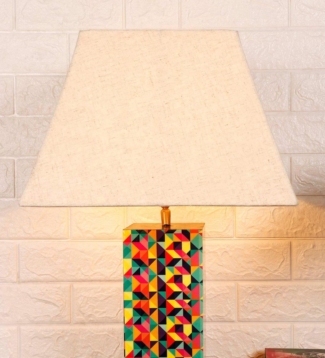 Buy Beige Fabric Trapezoid Lampshade by Grated Ginger at 34% OFF by ...