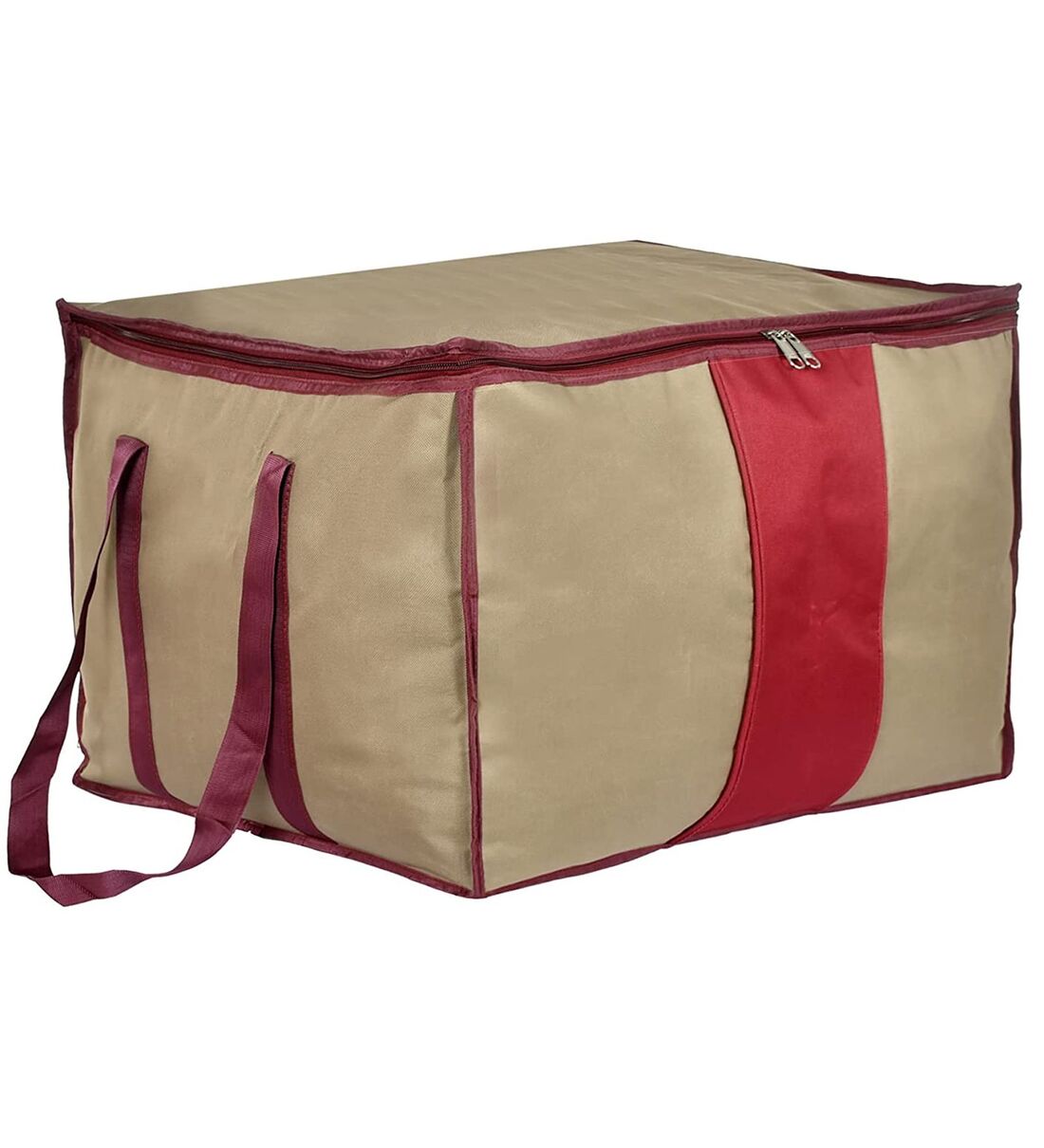 Buy Beige Rexine Foldable Underbed Organizer By Kuber Industries at 60% ...