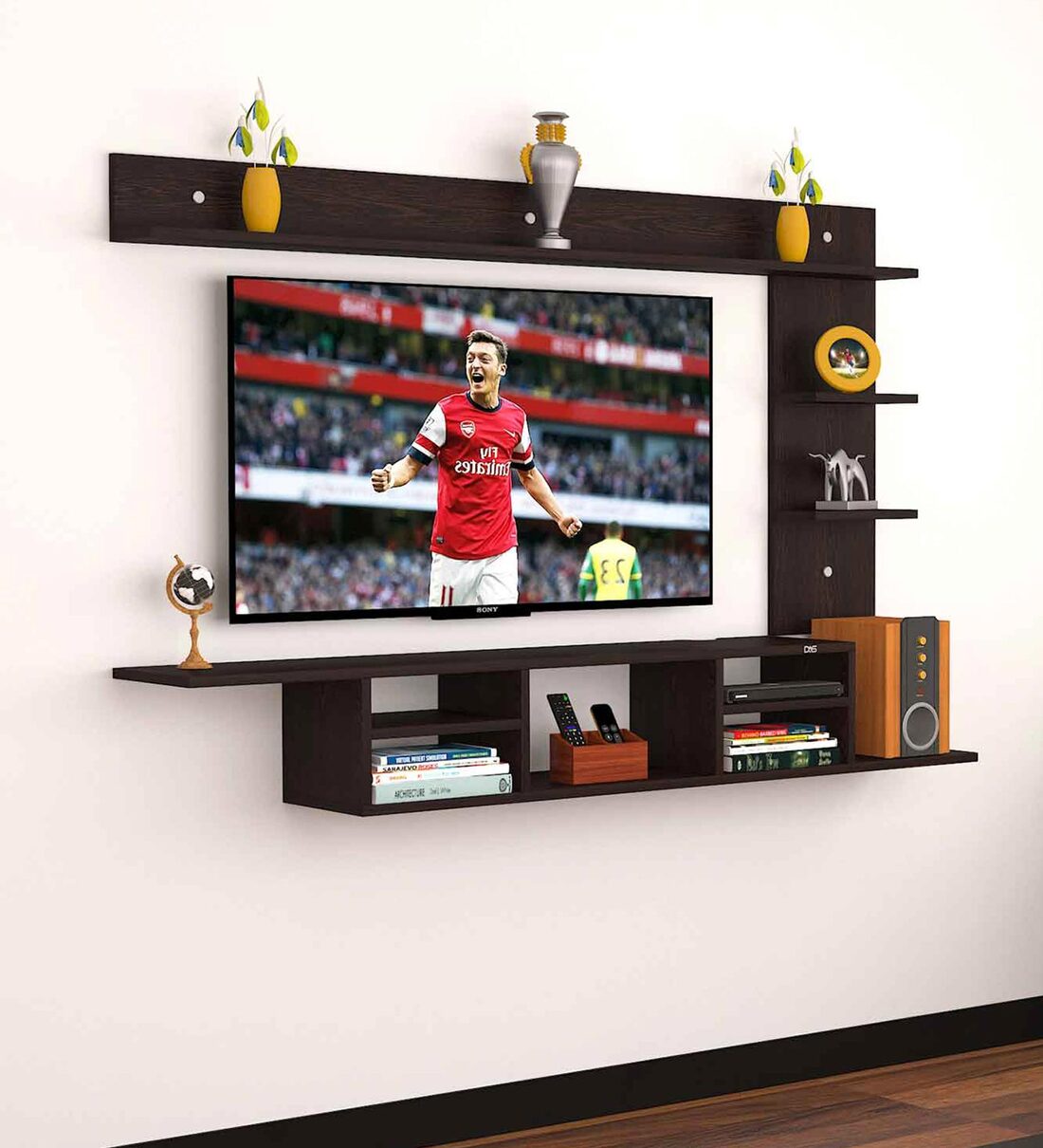 Buy Bellatrix TV Unit in Flowery Wenge Finish for TVs up to 55\ at 57% ...