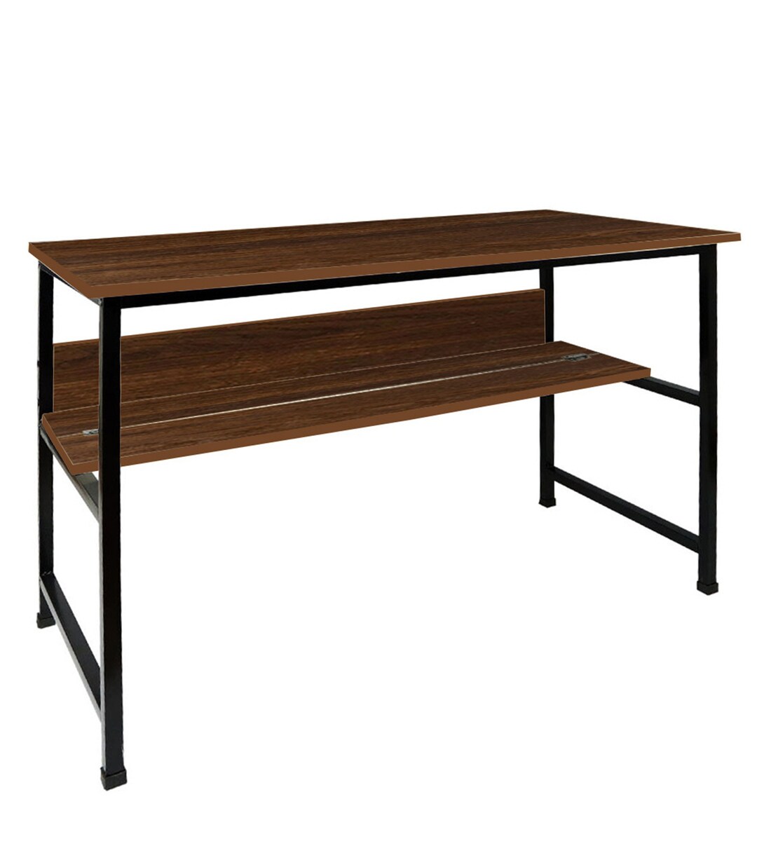 Buy Berlin Workstation In Oak Brown Colour By Kawachi Online - Work ...