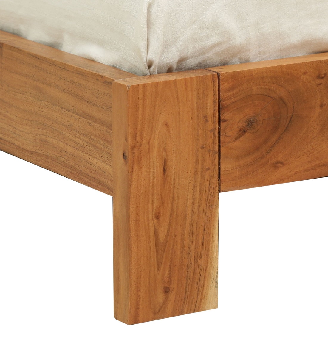 Buy Bexley Solid Wood King Size Bed In Natural Finish By Woodsworth ...