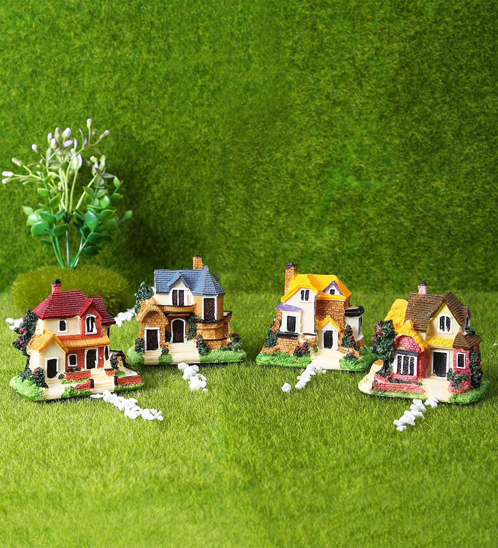 Buy Beautiful and Surreal Cottage Houses Set of 4 by Aapno Rajasthan ...
